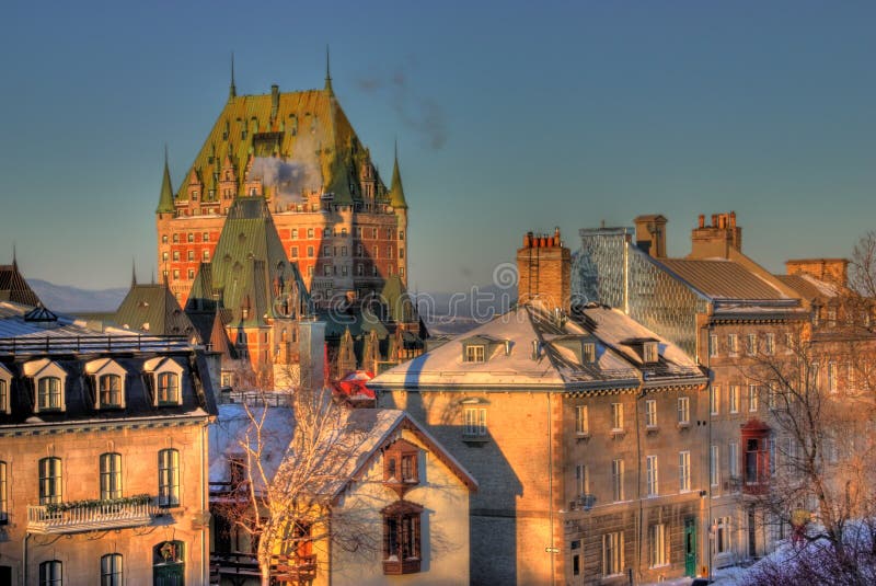 Old Quebec stock photo. Image of chateau, urban, town - 7825848