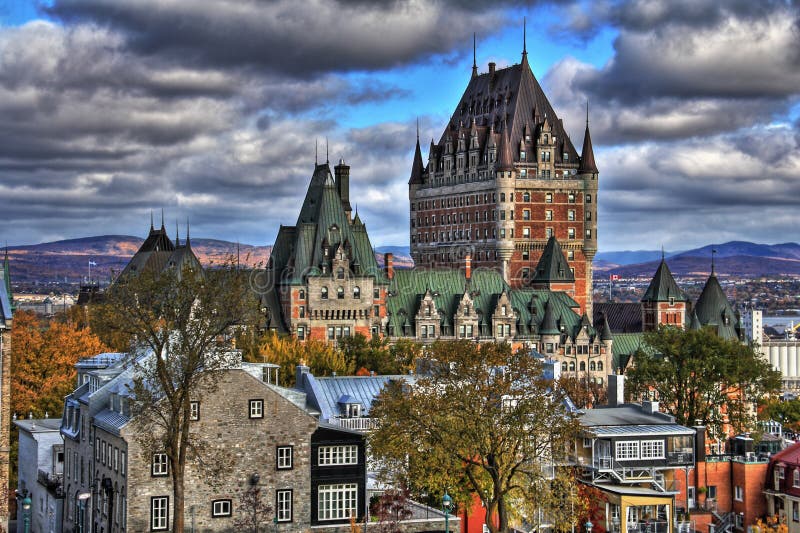 Old Quebec stock photo. Image of chateau, urban, town - 7825848