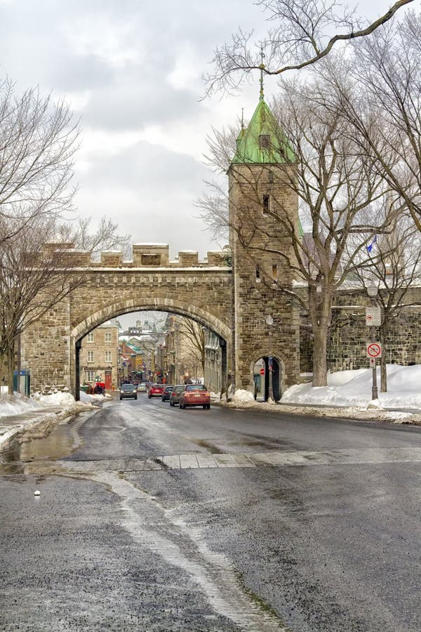 Old Quebec editorial photography. Image of front, snow - 39173262