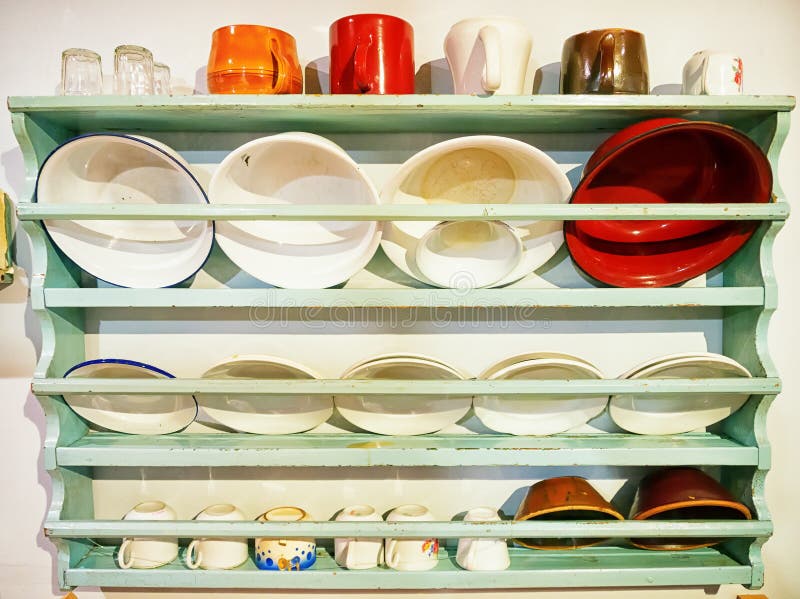 Old rack stock photo. Image of vintage, pots, racks, indoor - 30938550