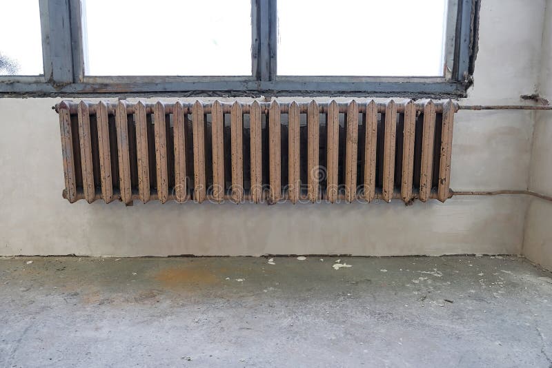 The old radiator stock image. Image of interior, decorative - 110230329