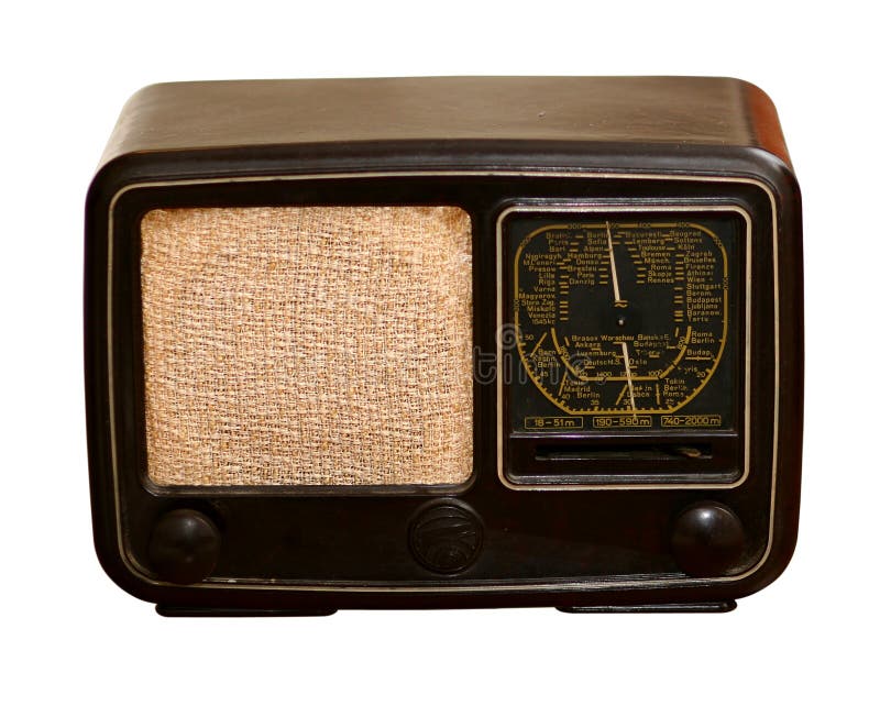 Old radio stock photo. Image of close, sound, brown, dial - 10956074