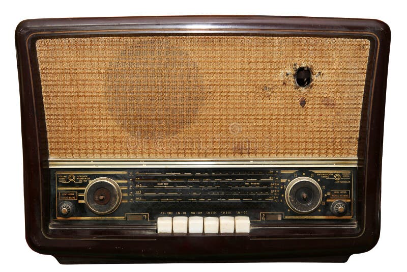 Old Classic Vintage Radio, Antique Collections Stock Photo - Image of ...