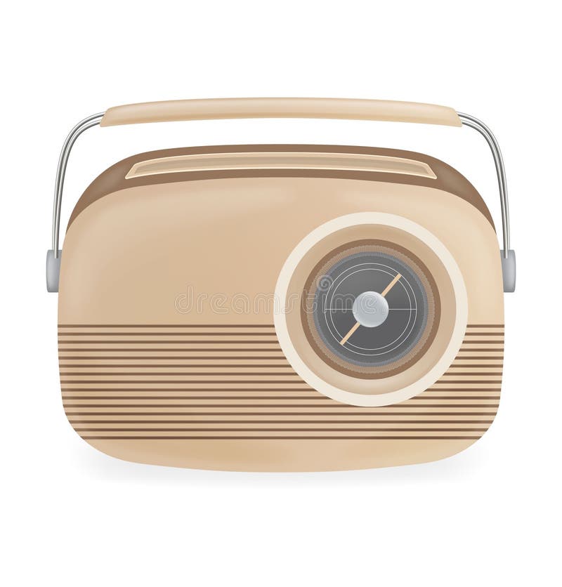 Old radio stock vector. Illustration of audio, retro - 27832068