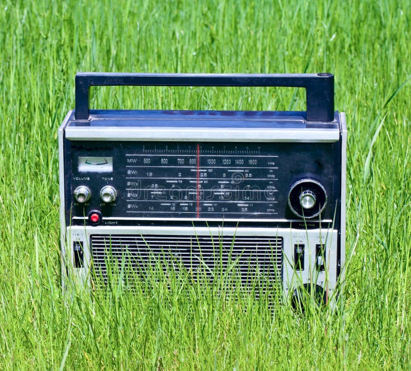 Old radio closeup stock image. Image of retro, outdoor - 20939237