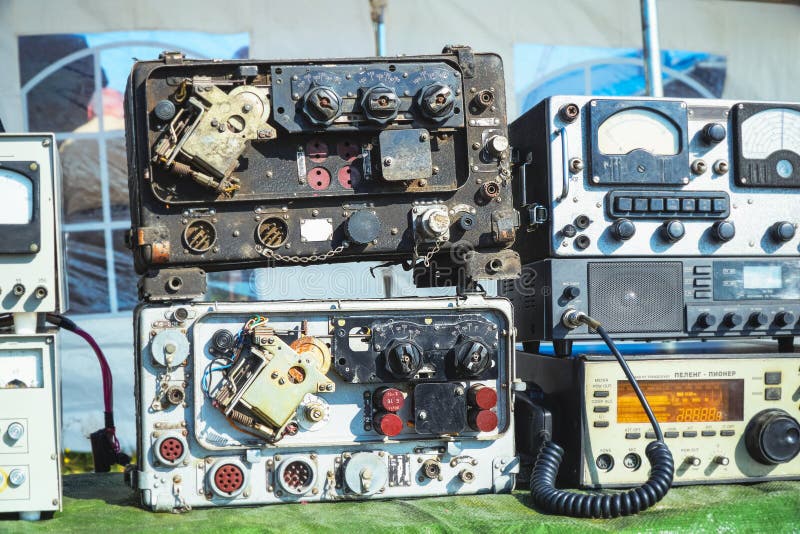 Old Radio Engineering Devices Editorial Stock Photo - Image of measure ...
