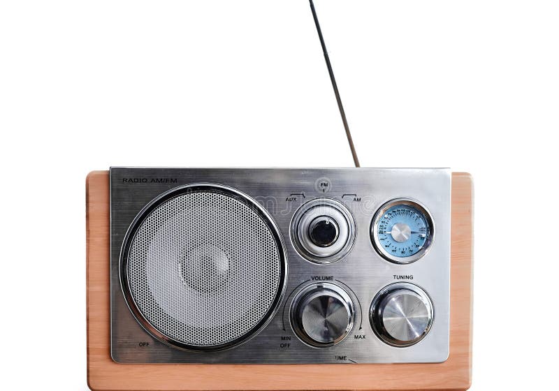 Radio Isolated on White Background Stock Photo - Image of signal ...