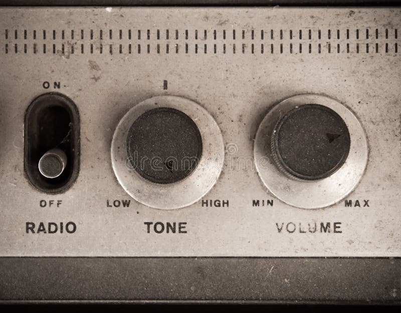 Vintage radio tuner stock image. Image of vintage, station - 11662741