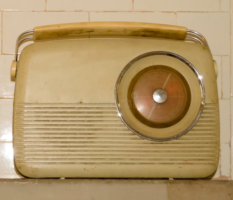 Retro radio close-up stock photo. Image of italian, communication ...