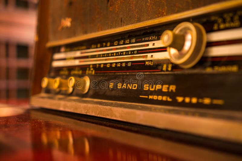 Old radio tuner stock image. Image of equipment, communicate - 41030823