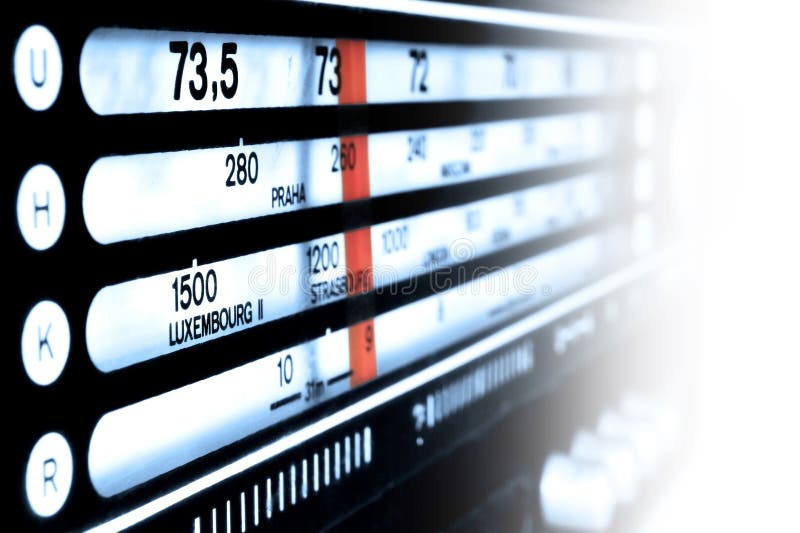 Old Radio Tuner Frequencies Stock Photo - Image of classic, panel: 91907720