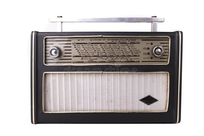 Old Radio stock image. Image of isolated, 1970, antique - 4448603