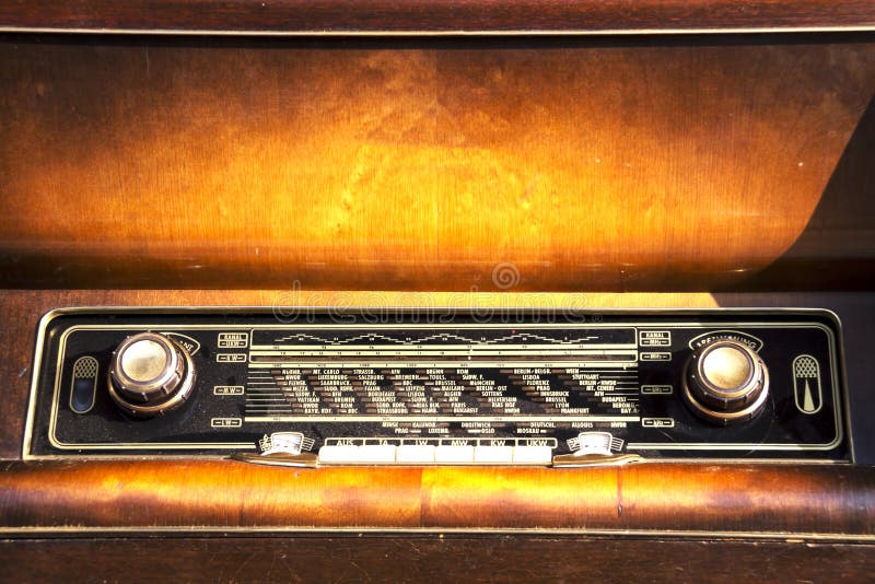 Old radio stock image. Image of entertainment, tech, radio - 44465545