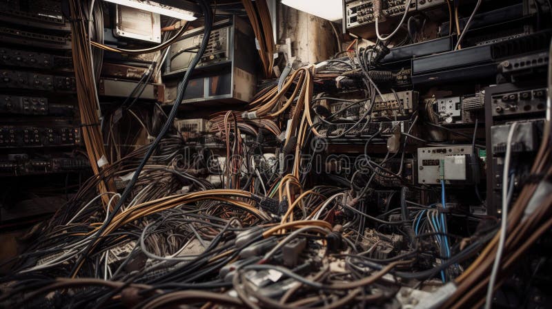 Old Radios, Computers and Other Machines with a Lot of Cables ...