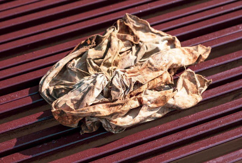 An Old Rag at a Construction Site Stock Image - Image of work, tool ...