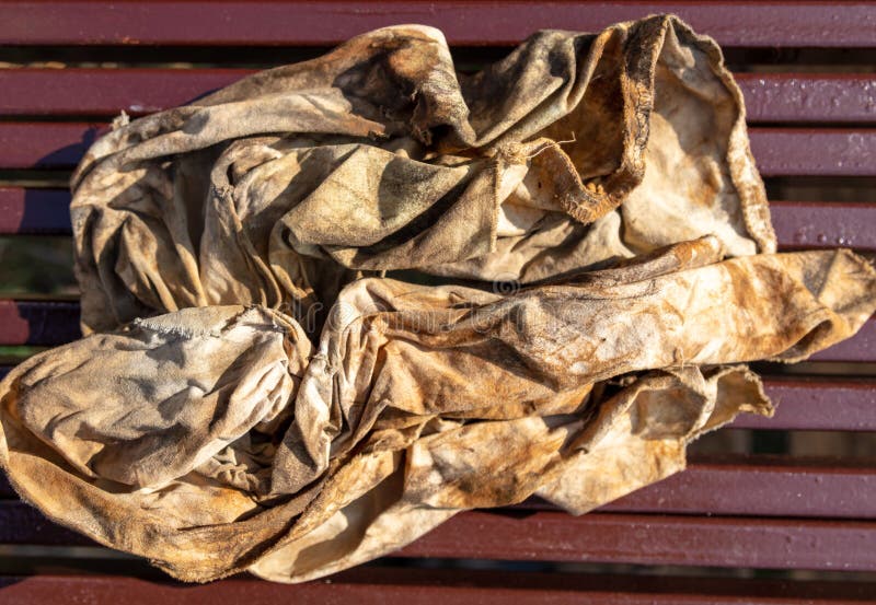 An Old Rag at a Construction Site Stock Image - Image of dirty ...