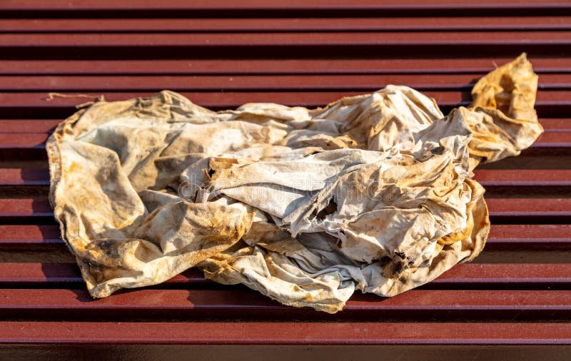 An Old Rag at a Construction Site Stock Photo - Image of abstract ...