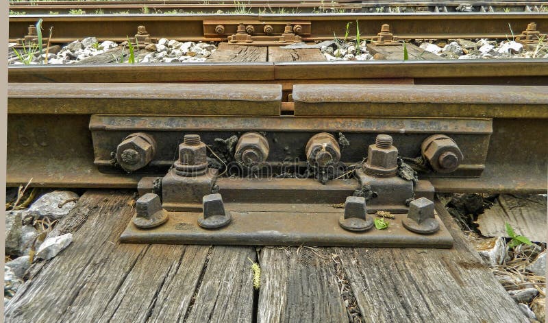 Old rail track stock photo. Image of rails, iron, corrosion - 70902424