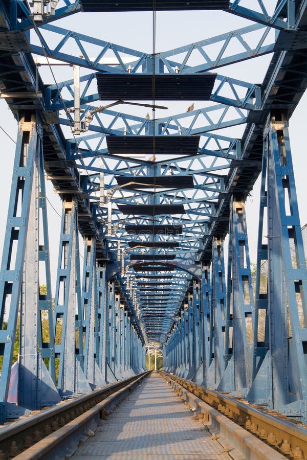 Old Rail Way Bridge Vintage Stock Image - Image of scene, landmark ...