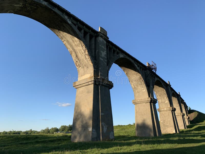 Old railroad bridge stock image. Image of history, architecture - 188870569