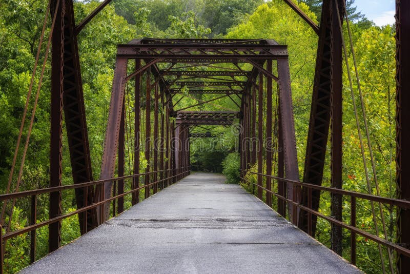 Old Railroad Bridge Turned into a Foot Bridge Stock Photo - Image of ...