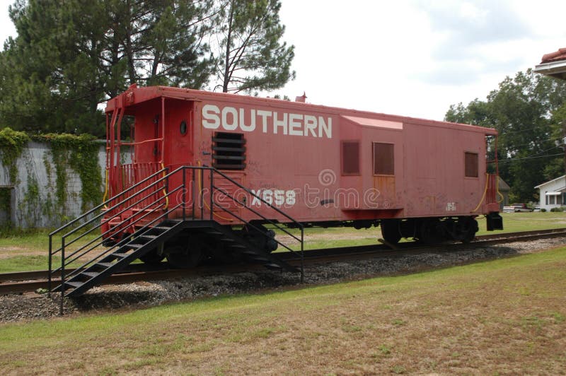 Old railroad caboose stock photo. Image of railroad, southern - 15490482