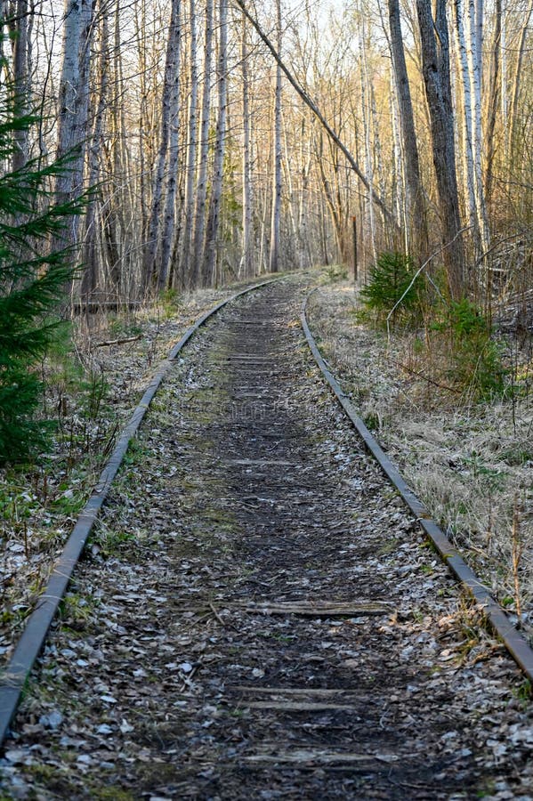 Old Railroad Now Working As Walking Path Stock Image - Image of sweden ...