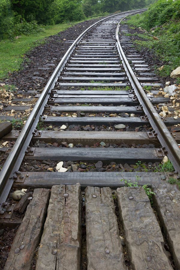 Old Railroad Perspective in Georgia Stock Photo - Image of steel ...