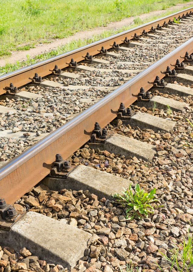 Old railroad track stock photo. Image of parallel, steel - 92372622