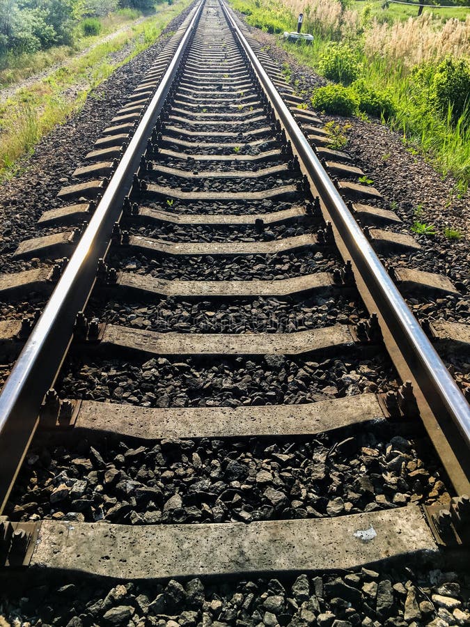 Old railroad tracks stock photo. Image of journey, track - 128247478