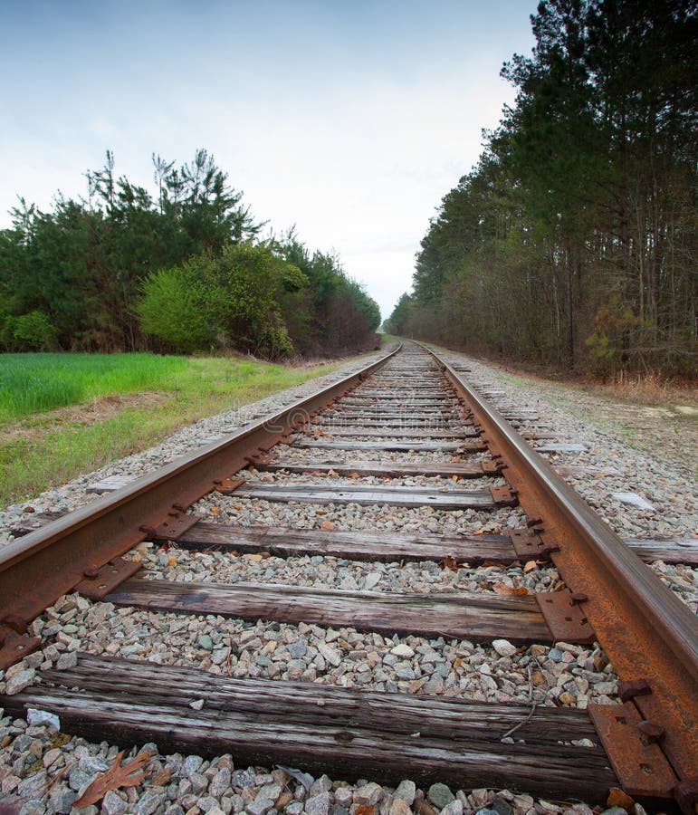 Old Railroad Tracks stock photo. Image of metal, rocks - 40367690