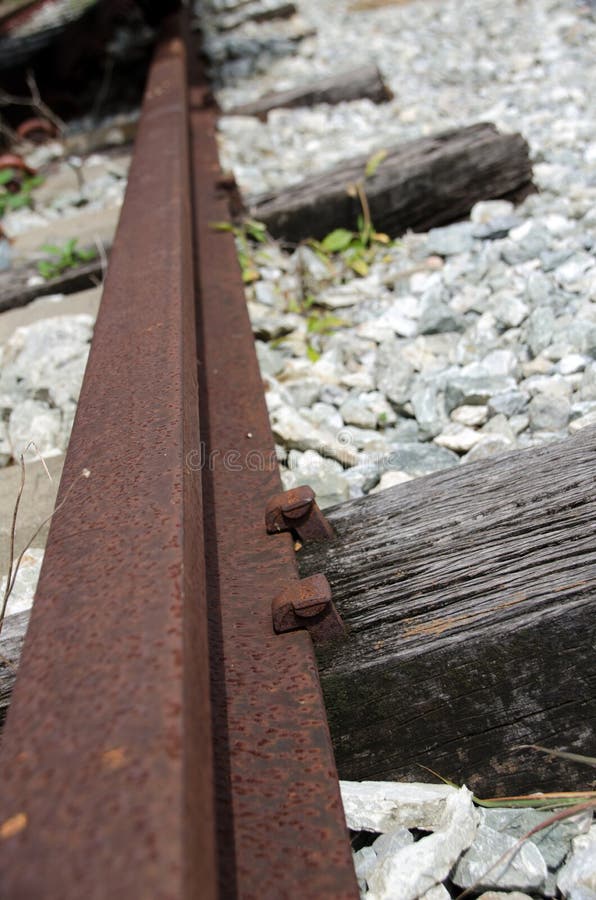 Old Railroad, Vintage Train Track Stock Photo - Image of perspective ...