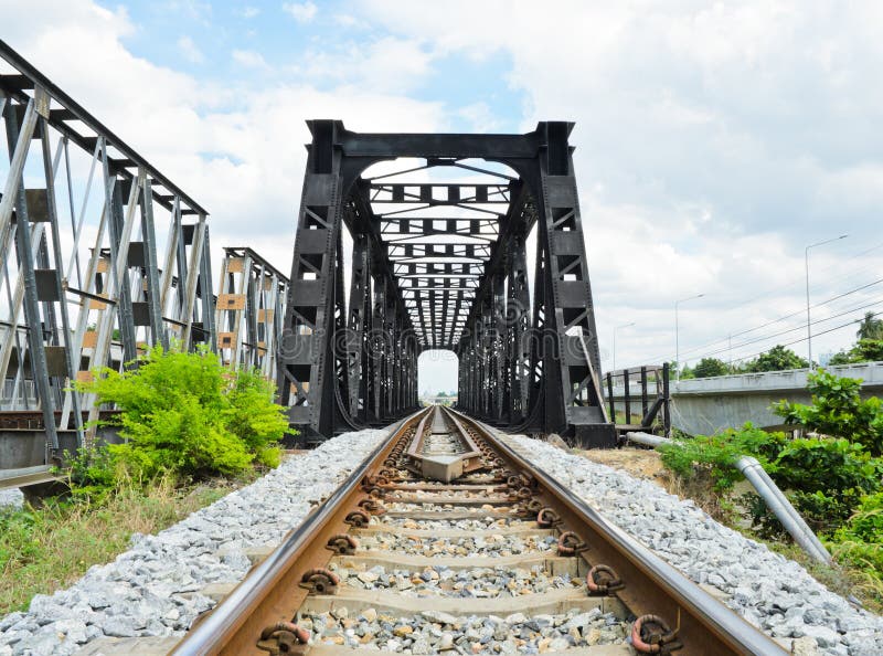 Old railway bridge stock photo. Image of line, metal - 27901290