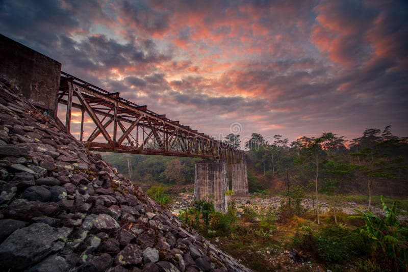 Old Railway bridge stock image. Image of bridge, landscape - 156624493