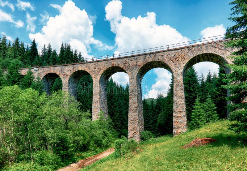 Old Railway Bridge Near Telgart, Slovakia Editorial Stock Photo - Image ...