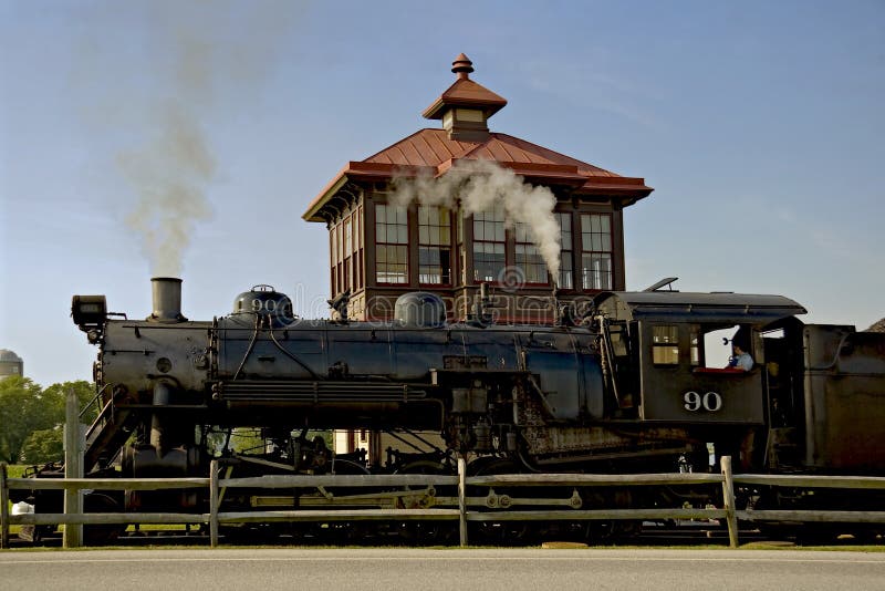 Old railway engine stock photo. Image of pump, coach - 16131408