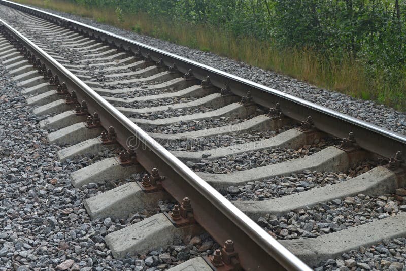 Old railway rails close up stock photo. Image of rust - 216306884