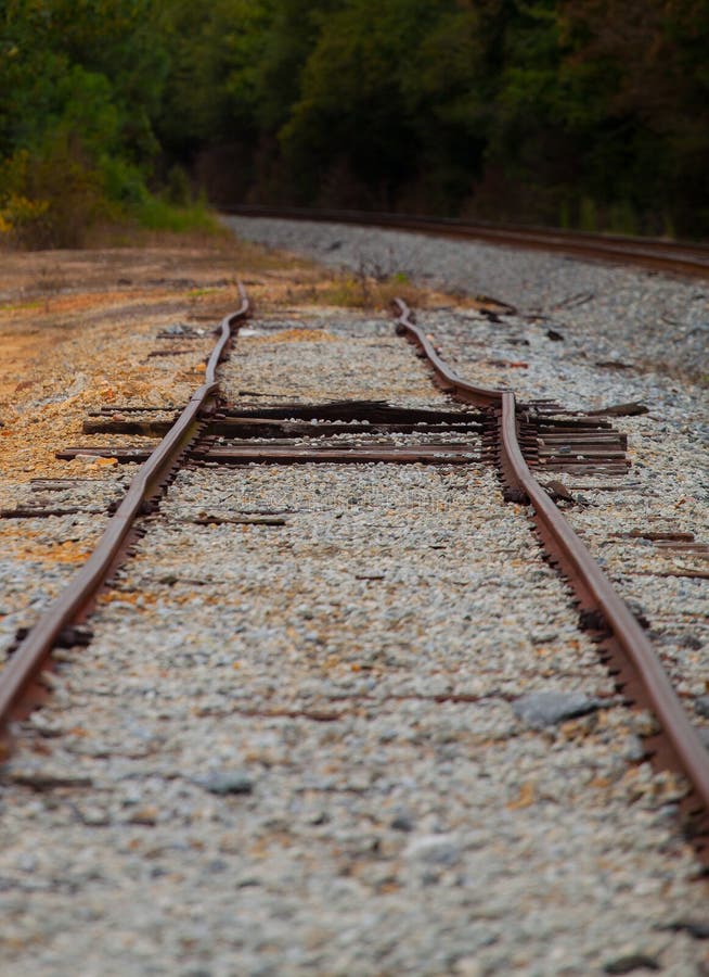 Vanishing Trails: Exploring the Abandoned Railway Line Stock Image ...