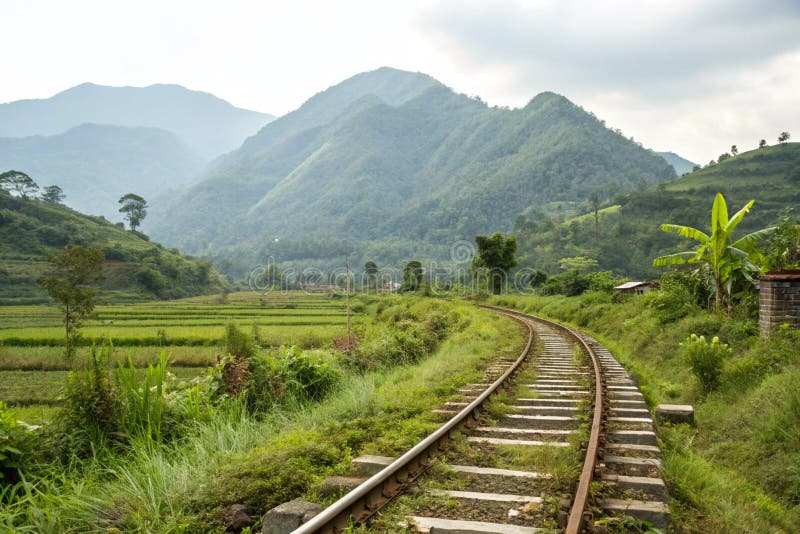 Old Railways in Ambarawa, Java, Indonesia Stock Illustration ...