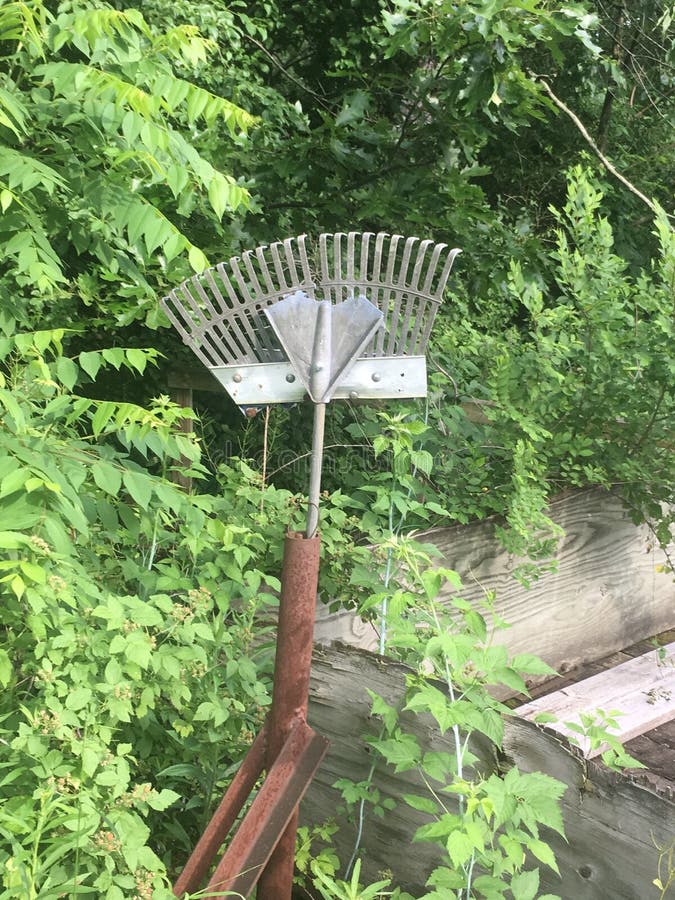Old rake stock image. Image of edge, standing, interesting - 94716907