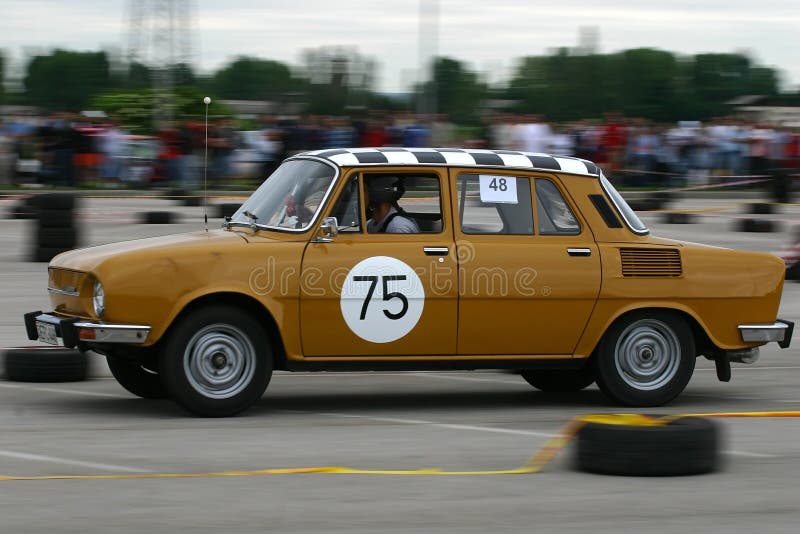 Old rally car stock photo. Image of skill, oldtimer, drive - 1013842