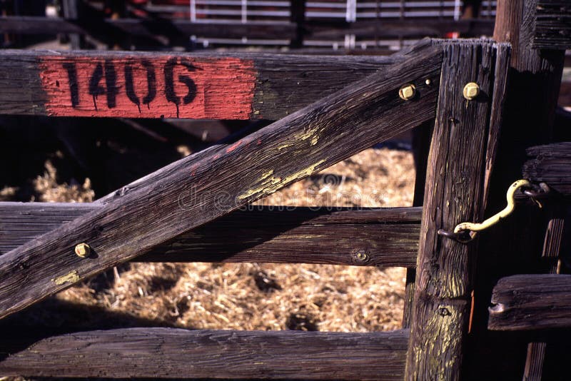 Old Ranch Gate stock photo. Image of yellow, cowboy, live - 46781946