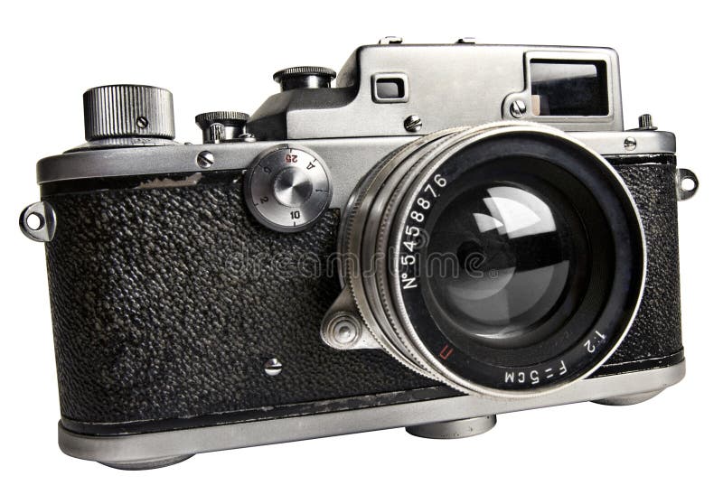 The Old Range Finder Camera Stock Photo - Image of black, camera: 18851296