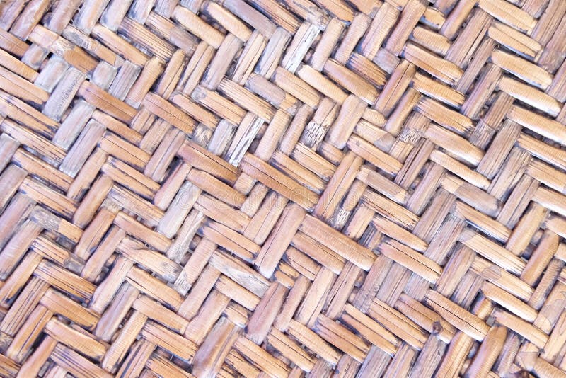 Old Rattan Mat Texture with Woven Patterns Abstract Brown Background ...