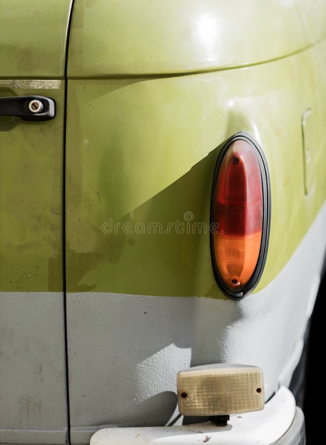 Old rear tail light stock photo. Image of rear, road - 246999732