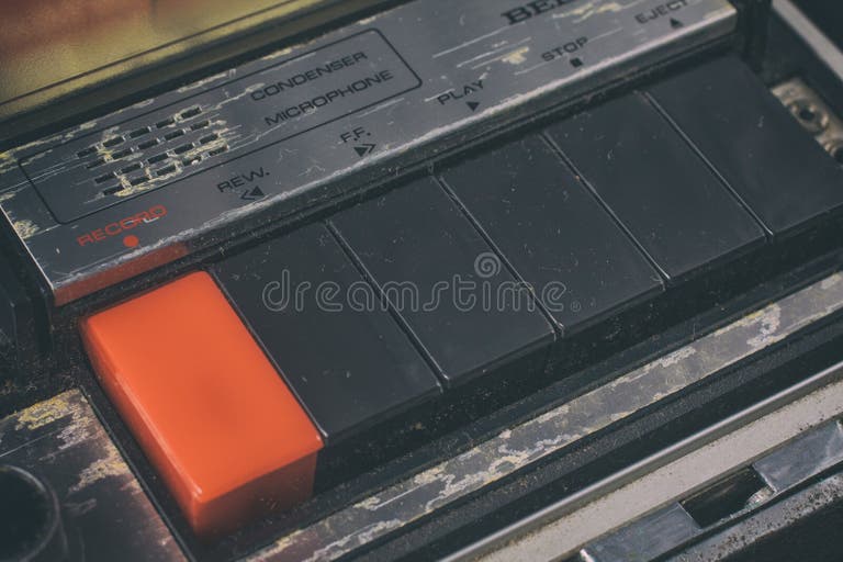 Old Rec Button stock photo. Image of record, music, power - 71001790