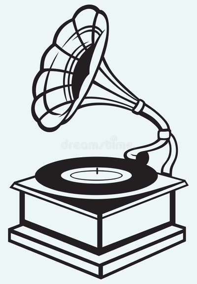 Record Player Drawing Stock Illustrations – 4,062 Record Player Drawing ...