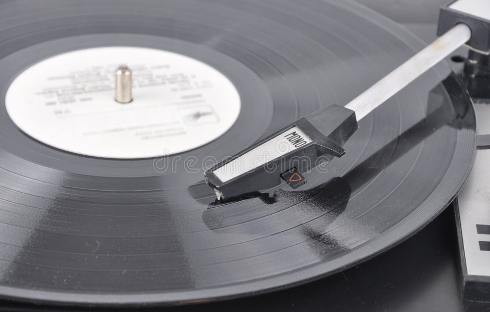 Old Record Player on a Plate Stock Photo - Image of speed, plate: 12509776