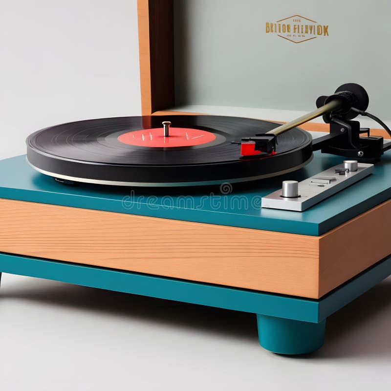 Old Record Player Scans, Ai-generatet Stock Illustration - Illustration ...