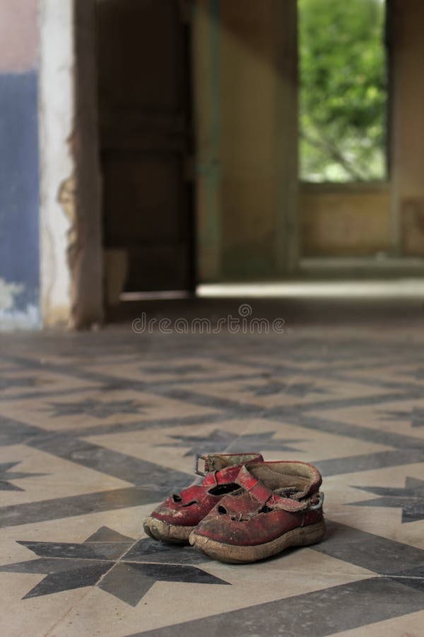 Old red shoes stock image. Image of ancient, abandoned - 29820197